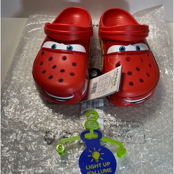 CROCS | Shoes | Crocs Classic Clog Lightning Mcqueen Light Up M5w7 M6w8 ...